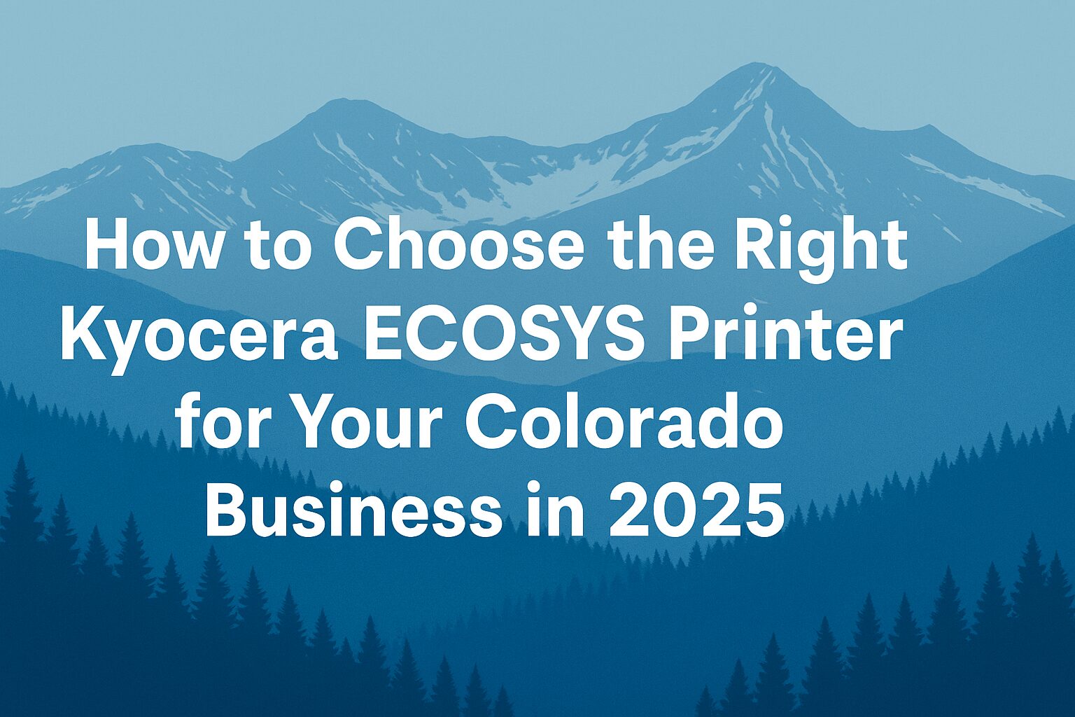Kyocera Ecosys Printers Best Options For Colorado Businesses In 2025